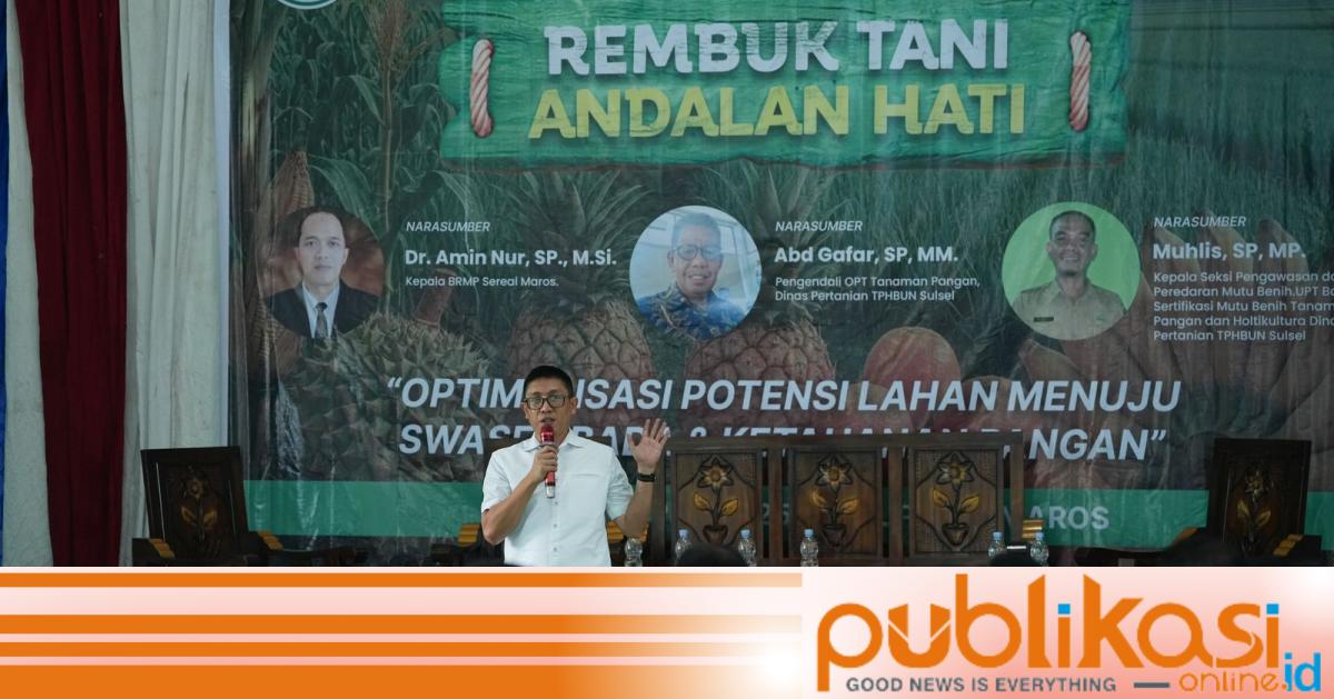 ⁠Forum Rembuk Tani Andalan Hati Diskusi Swasembada Pangan di Maros ...